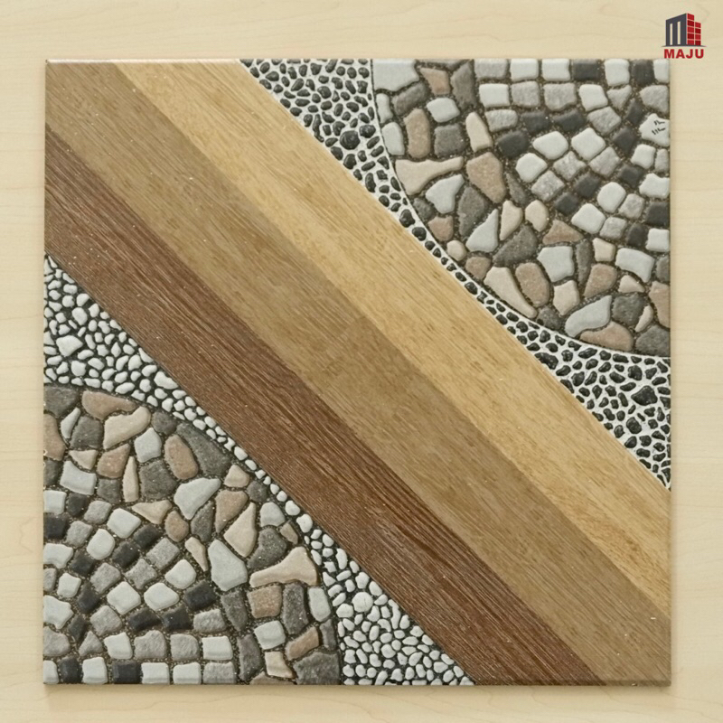 Jual TEGEL KERAMIK LANTAI KASAR 40X40 MOTIF KAYU BATU PSX84669 | Shopee ...