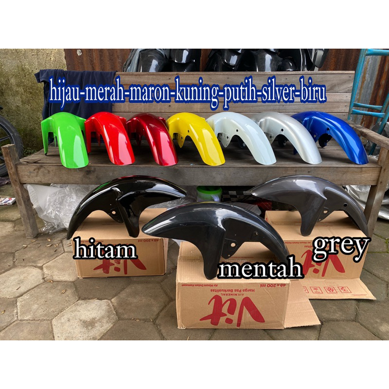 Jual slebor spakbor depan ninja r rr victor warna spakbor slebor depan ...