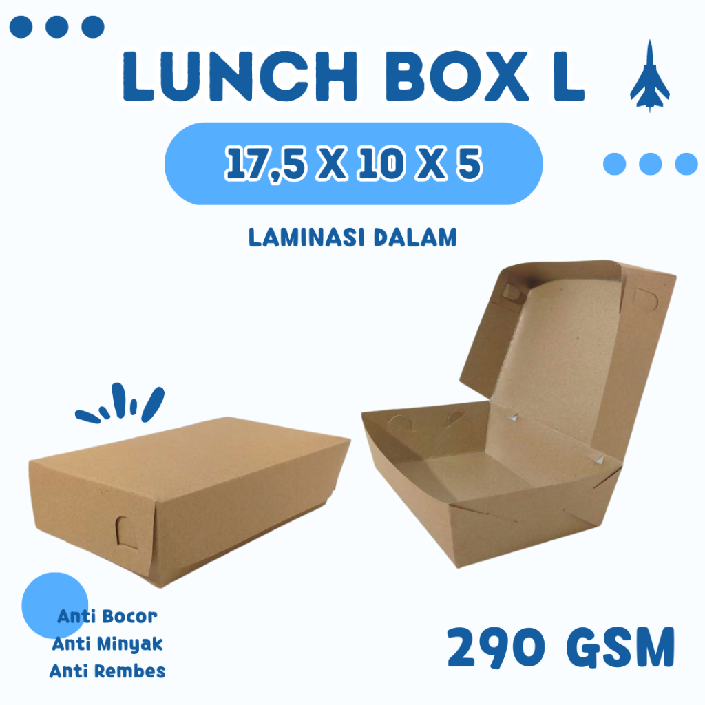 Jual JET | LUNCH BOX KRAFT PAPER EXCLUSIVE | LUNCH BOX M | LUNCH BOX L ...