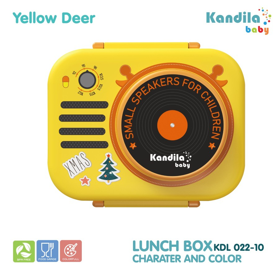 Jual Kandila Baby Lunch Box With Fork & Spoon 680ml KDL 022-10 / Kotak ...