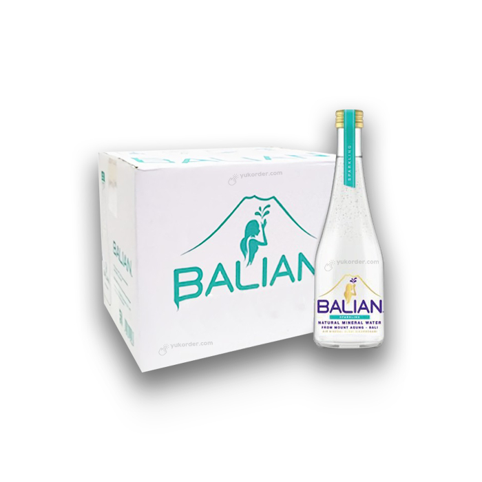 Jual Balian Sparkling Natural Mineral Water Glass 330ml - 1 Karton (12 ...