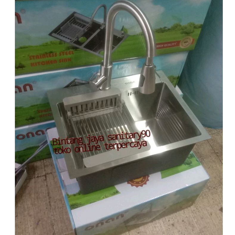 Jual Kitchen Sink ONAN 5040 Stainless sus 304/paket lengkap/onan 5040 ...