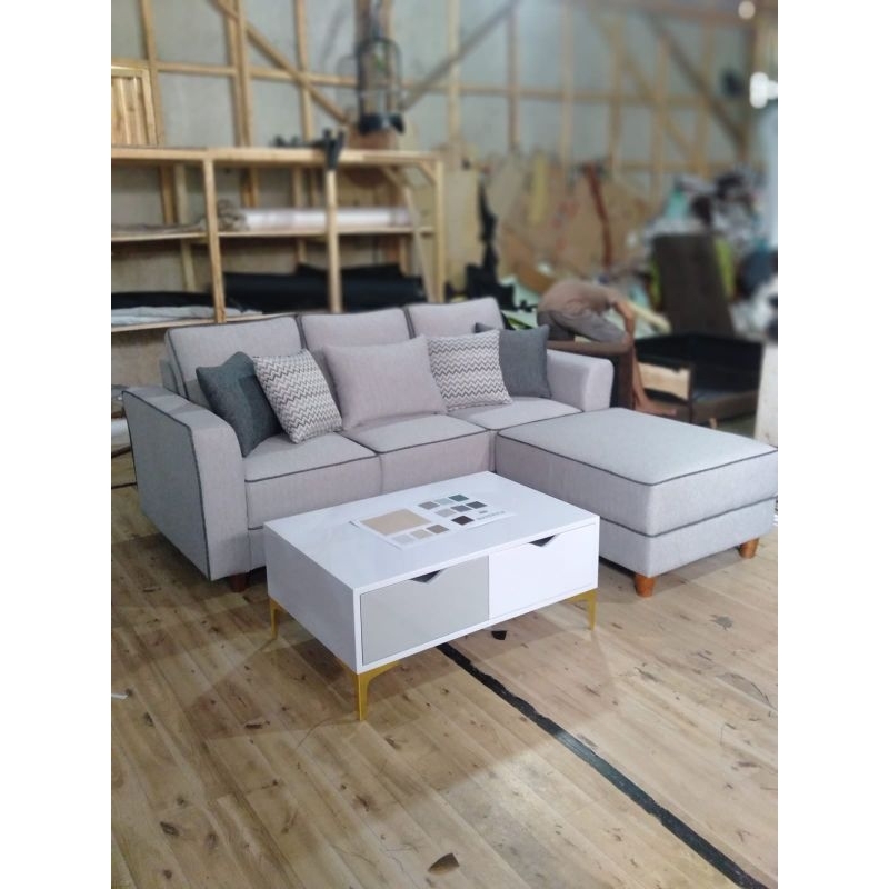 Jual SOFA L STORAGE RUANG TAMU MODERN | Shopee Indonesia