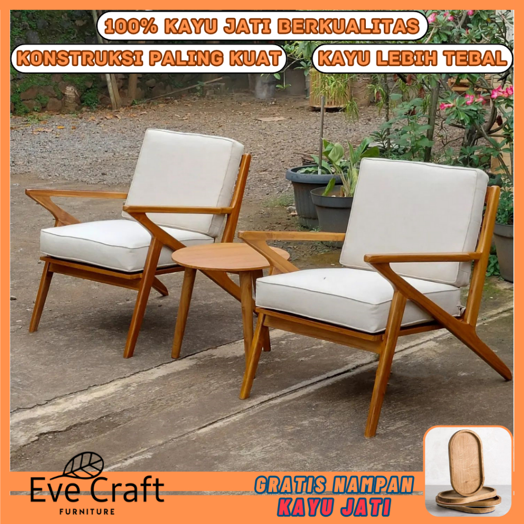 Jual Kursi Teras Becak Kayu Jati Super Nyaman dan Estetik | Shopee ...