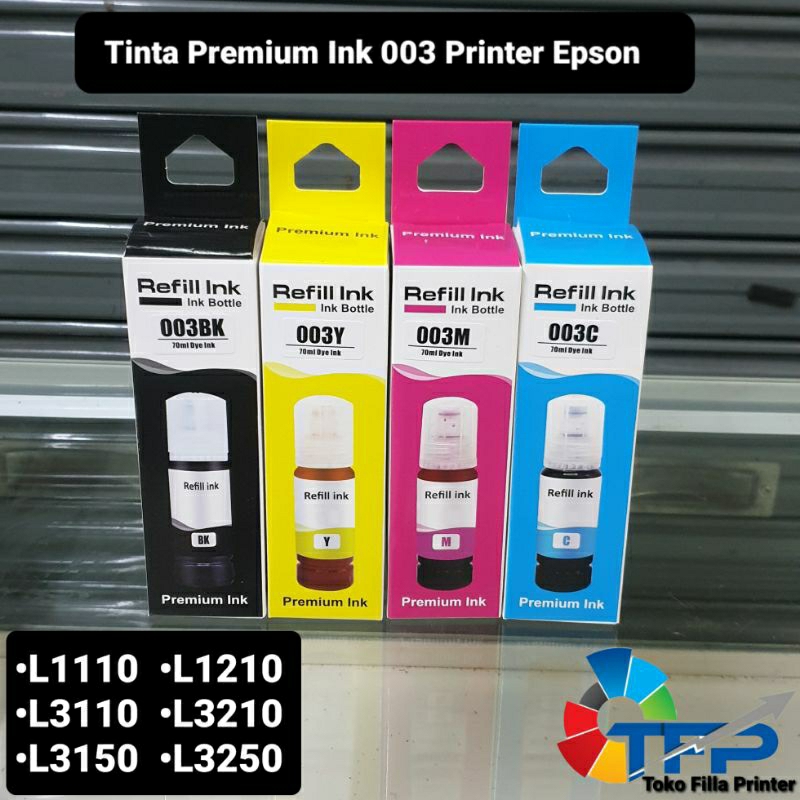 Jual Tinta Premium Ink Printer Epson L1110 L1210 L3110 L3210 L3150 ...