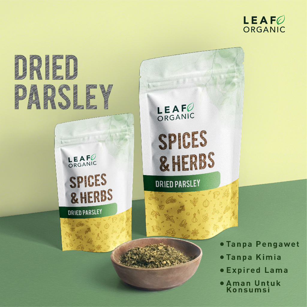 Jual Premium Dried Parsley LEAF ORGANIC Daun Garnish Rempah Pasta ...