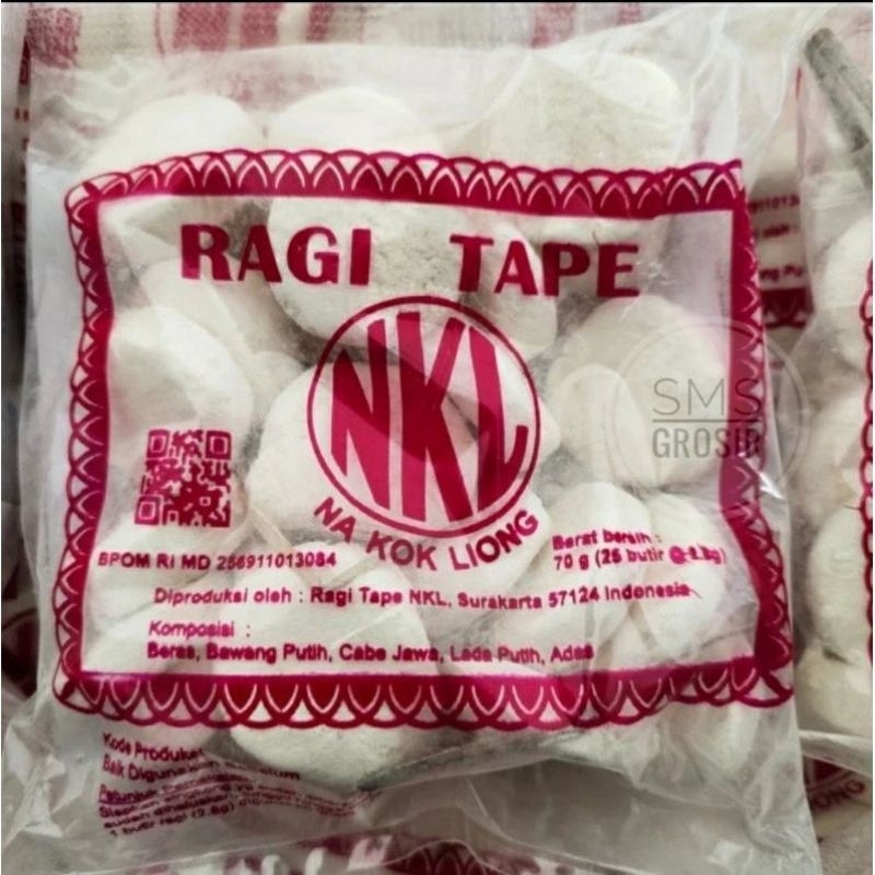 Jual RAGI TAPE NKL 70 GR / RAGI NKL / RAGI NA KOK LIONG / FERMENTASI ...