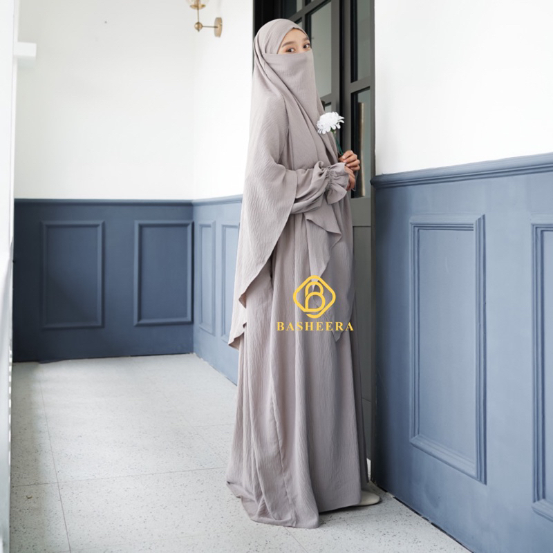 Jual BASHEERA LABEL KHADEEJAH SERIES- French khimar - french khimar ...