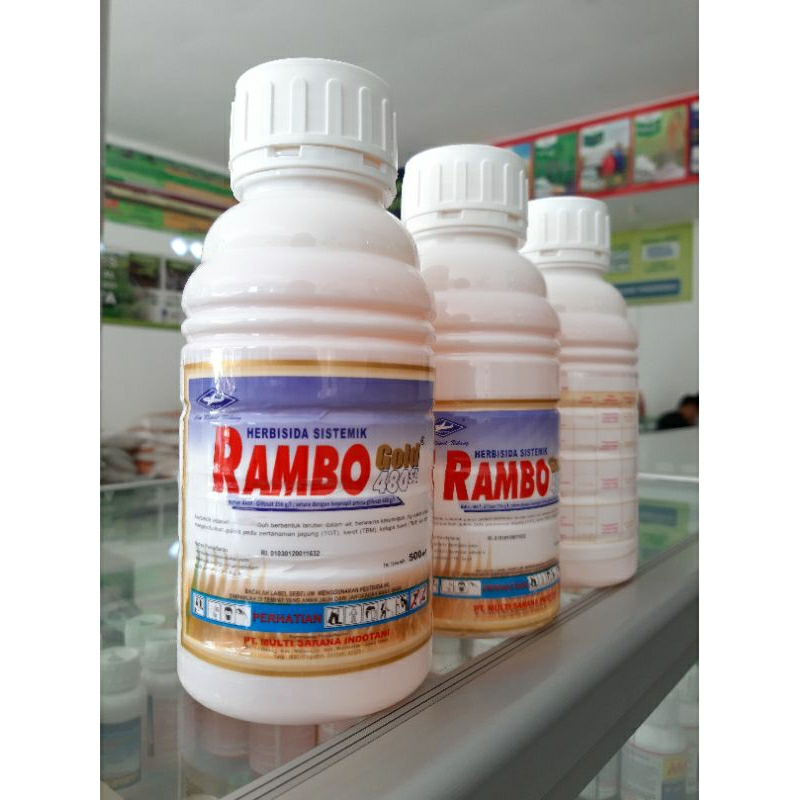 Jual Rambo Gold 480SL 500ml Herbisida Sistemik Obat Pembasmi Rumput ...