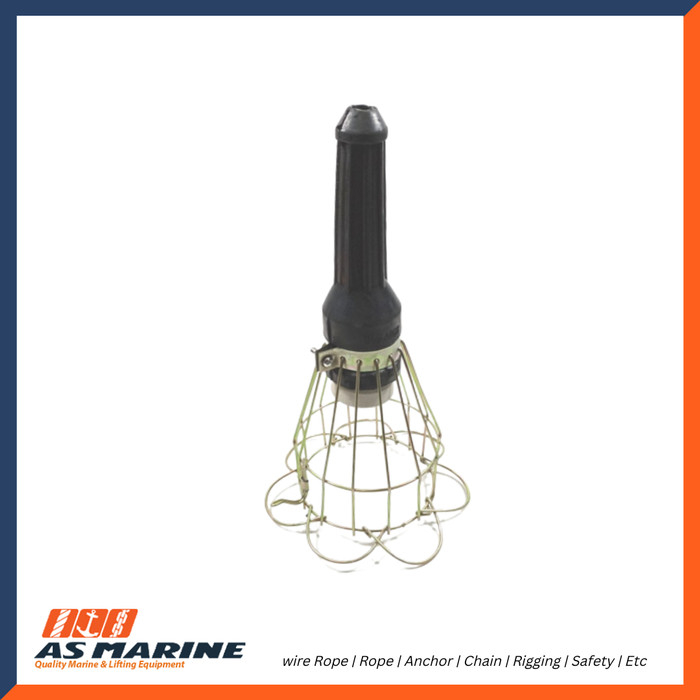 Jual Hand Lamp Safety CSD3 E27 / Jaring Lampu Safety Gagang Karet ...