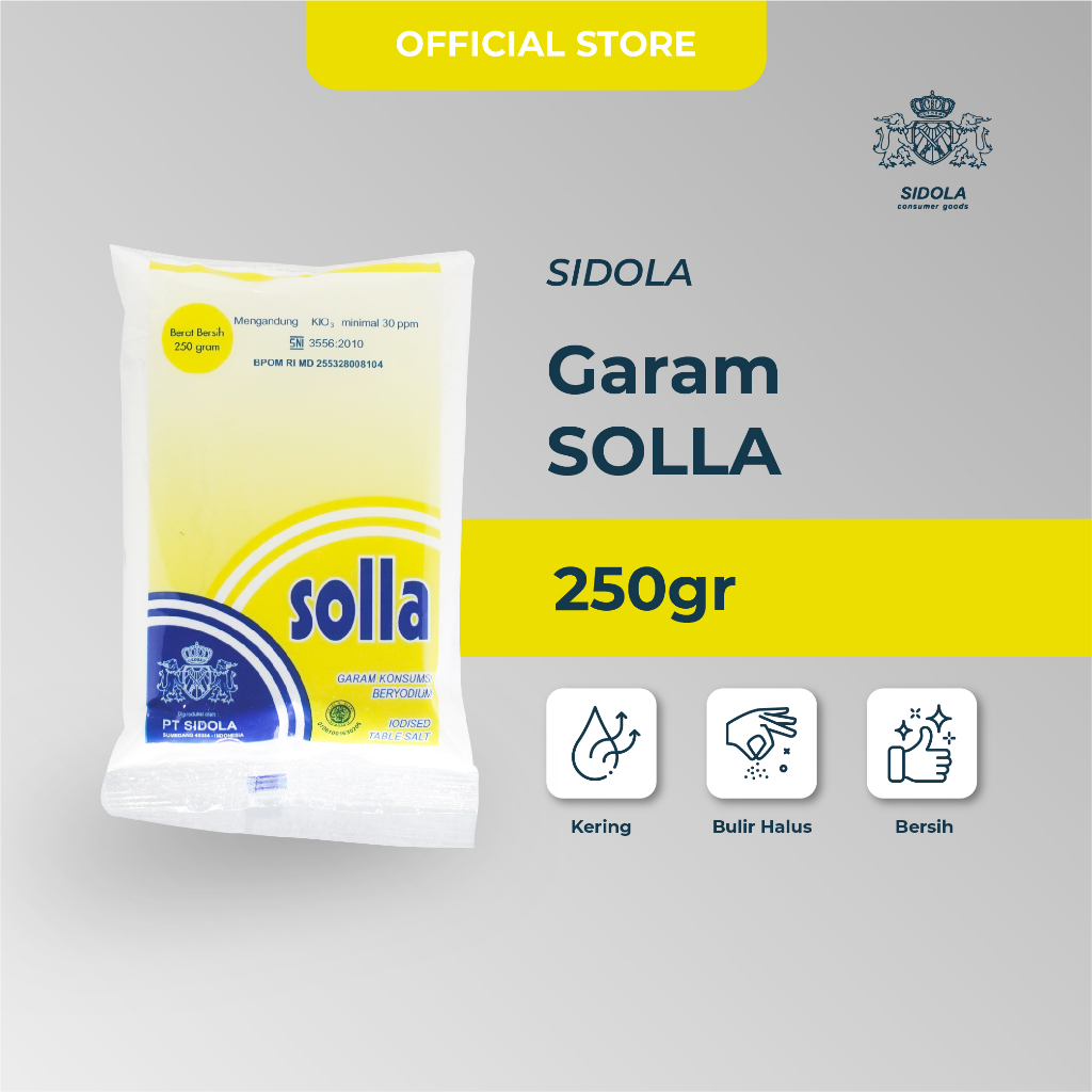 Jual Solla Garam Konsumsi 250gr | Shopee Indonesia