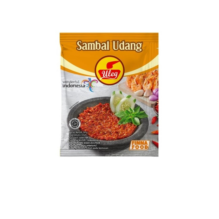 Jual Finna Sambal Uleg Rendang 1 Renceng / 10 Sachet Sambel Rendang ...
