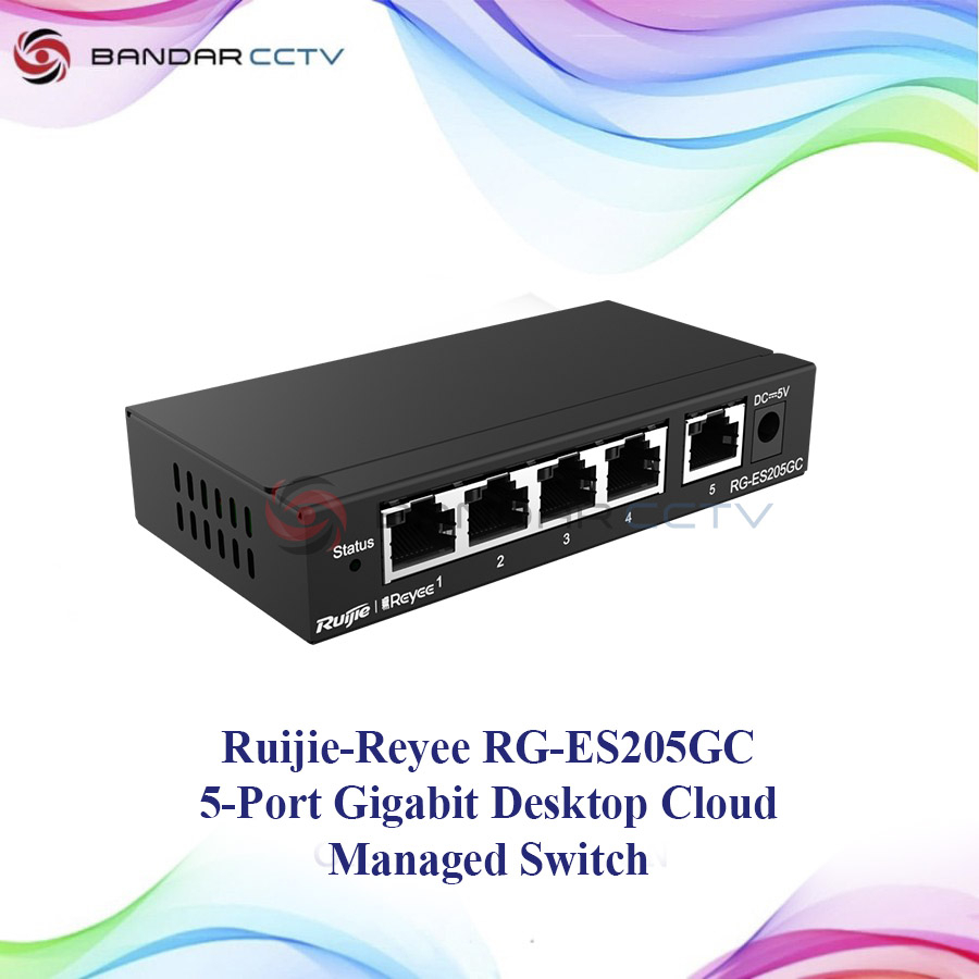 Jual Ruijie-Reyee RG-ES205GC 5-Port Gigabit Desktop Cloud Managed Switch | Shopee Indonesia
