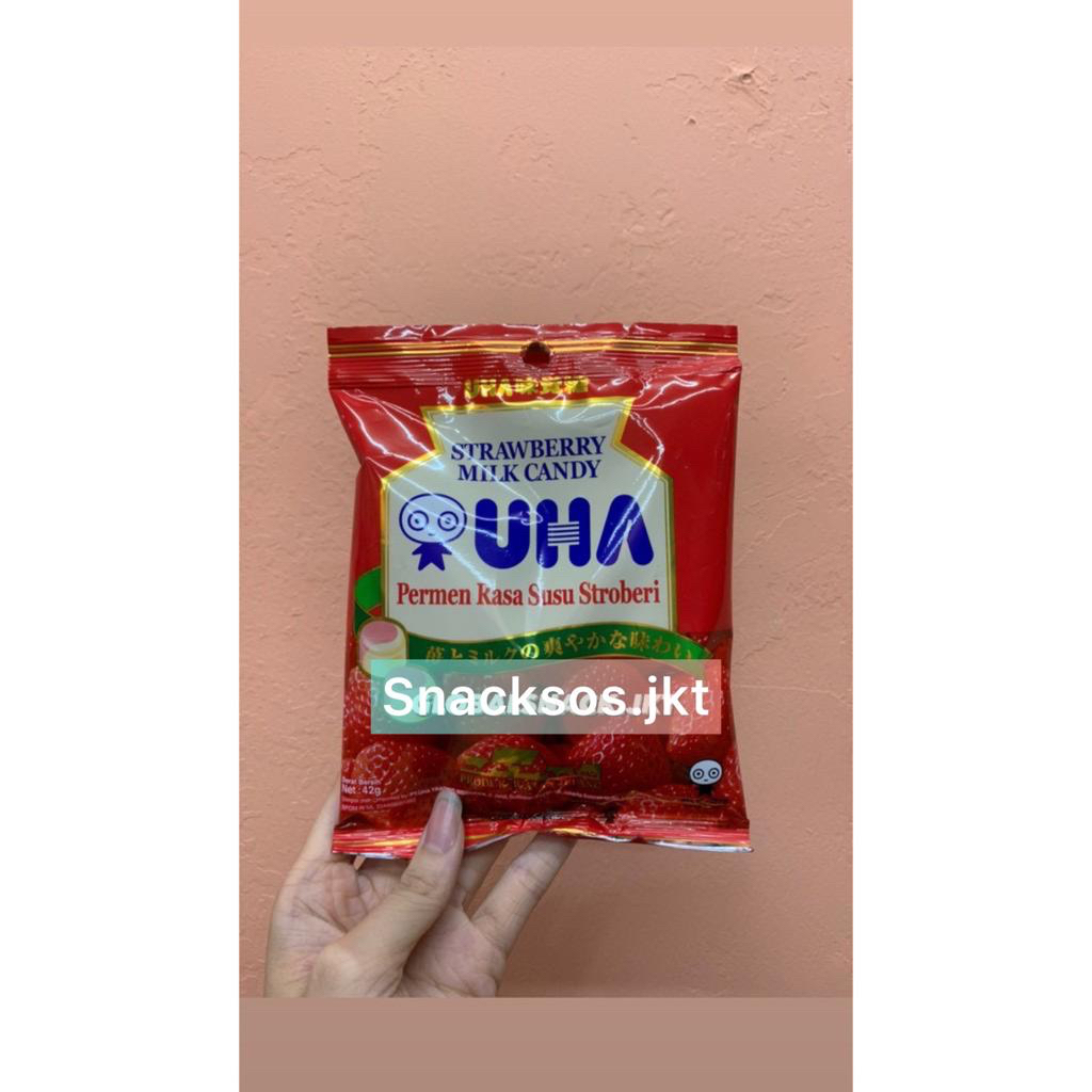 Jual 42g UHA Permen Strawberry / Matcha / Rich Milk Candy | Shopee ...