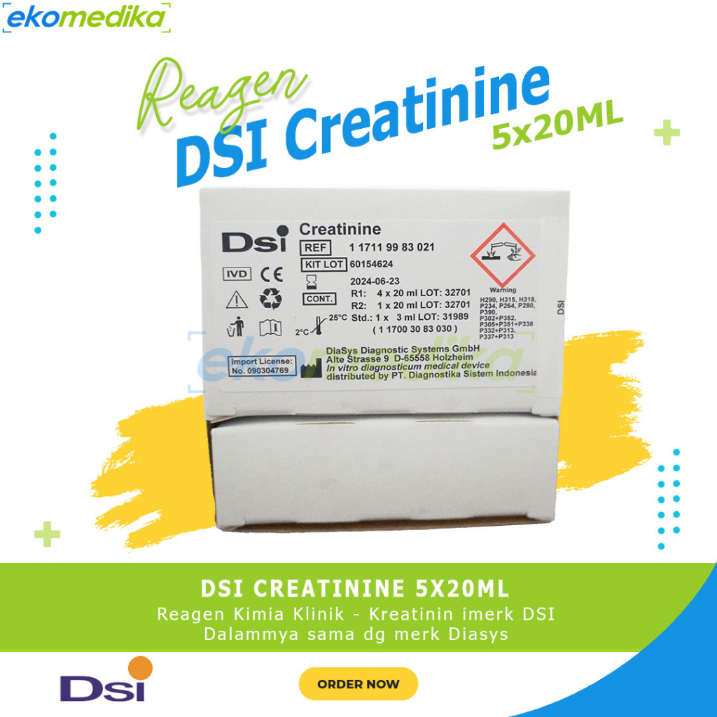 Jual DIASYS Creatinine FS 4x20ml / 1x20ml / 1x3ml Reagen Kreatinin ...