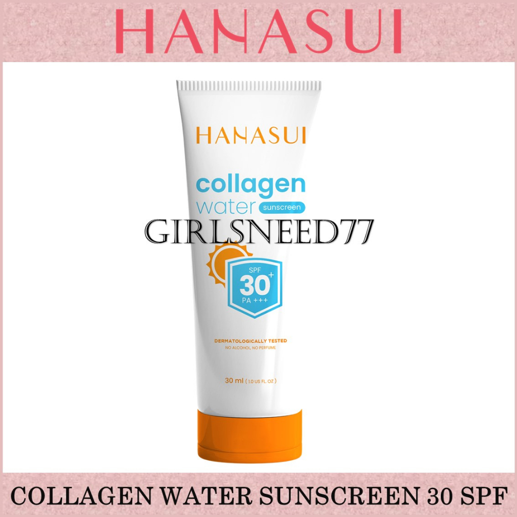 Jual Hanasui Collagen Water Sunscreen SPF 30 Girlsneed77 | Shopee Indonesia
