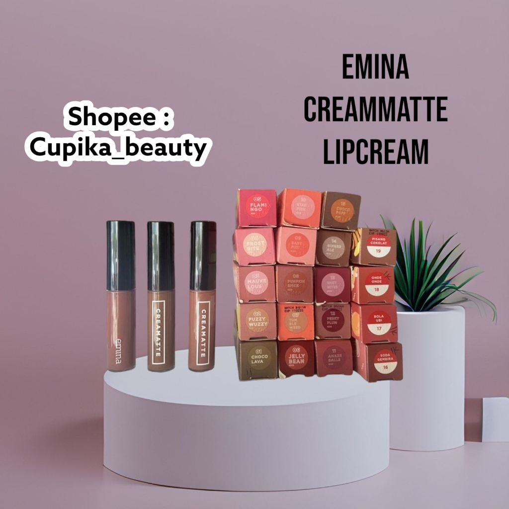 Jual [ib] [[ EMINA CREAMMATTE LIPCREAM ]] lengkap shade 01 - 19 ...