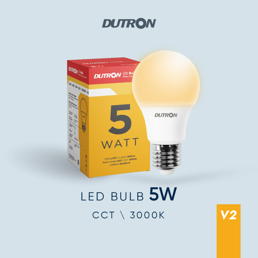 Jual DUTRON Lampu LED Bulb 5 Watt 3000K Kuning | Shopee Indonesia