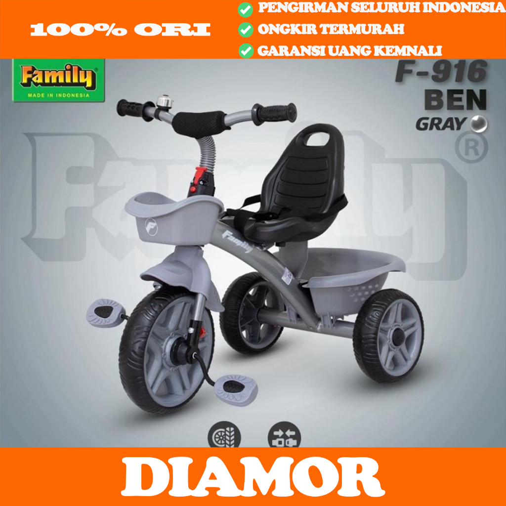 Jual Sepeda Roda 3 Tiga Anak FAMILY 916 BEN Tricycle bike | Shopee ...