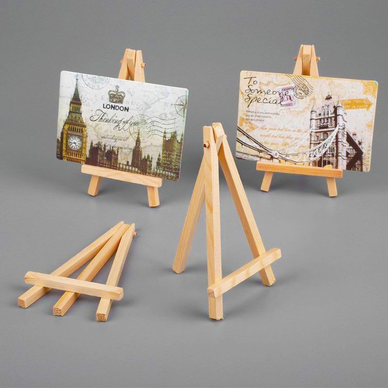Jual stand mini easel tripod kayu holder foto stand foto | Shopee Indonesia