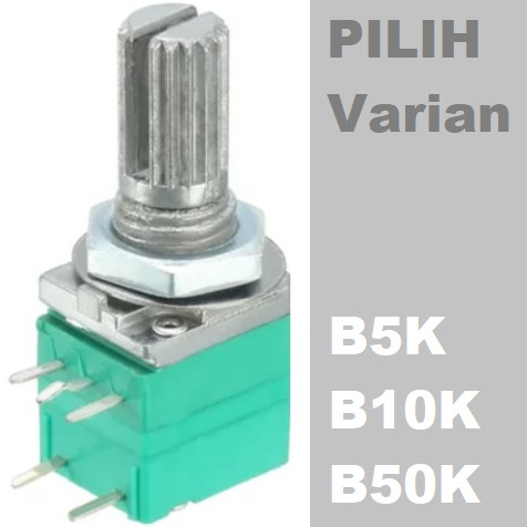 Jual Potensio Mono Sealed Plus Switch - 5K 10K 20K 50K 100K 500K ...