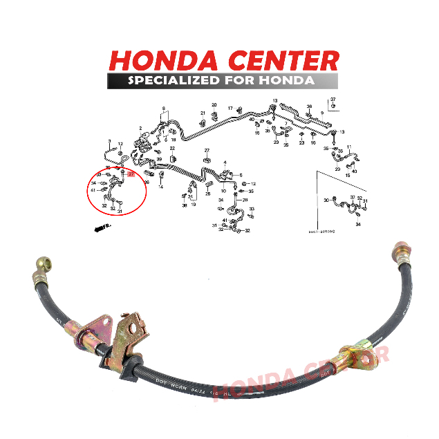 Jual Selang Slang Hose Rem Civic Nouva Nova Civic Lx Grand Civic Genio ...
