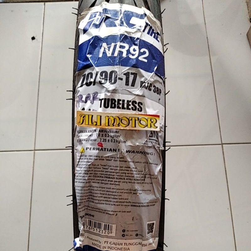Jual Ban luar 70/90-17/250-17 NR92 tubles IRC | Shopee Indonesia