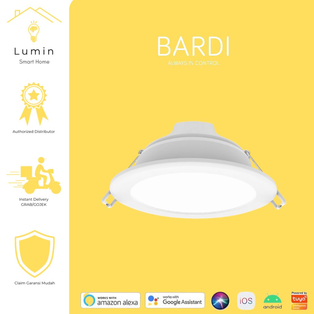 Jual BARDI Smart Panel Downlight 8W RGBWW | Shopee Indonesia