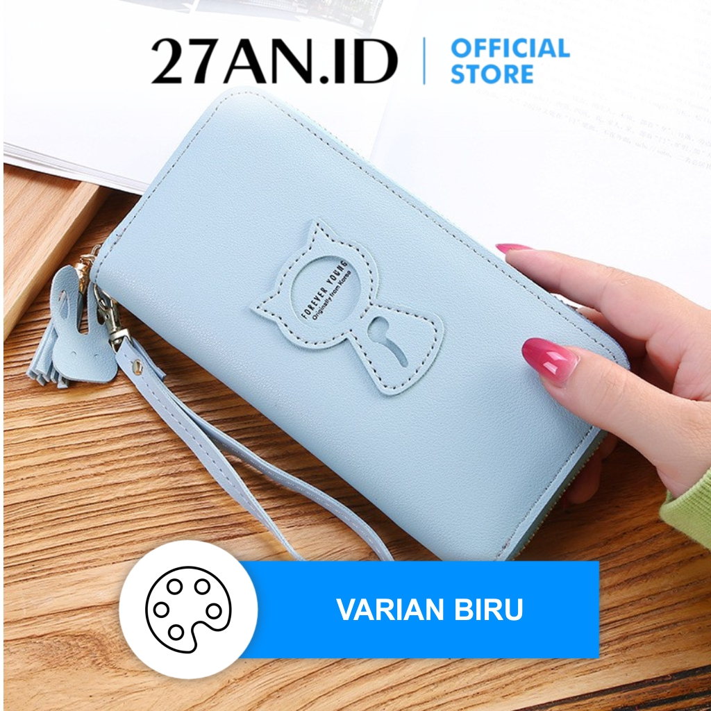 Jual (27AN.ID) COD Dompet Wanita D61 Dompet Panjang Wanita dompet murah real pic | Shopee Indonesia