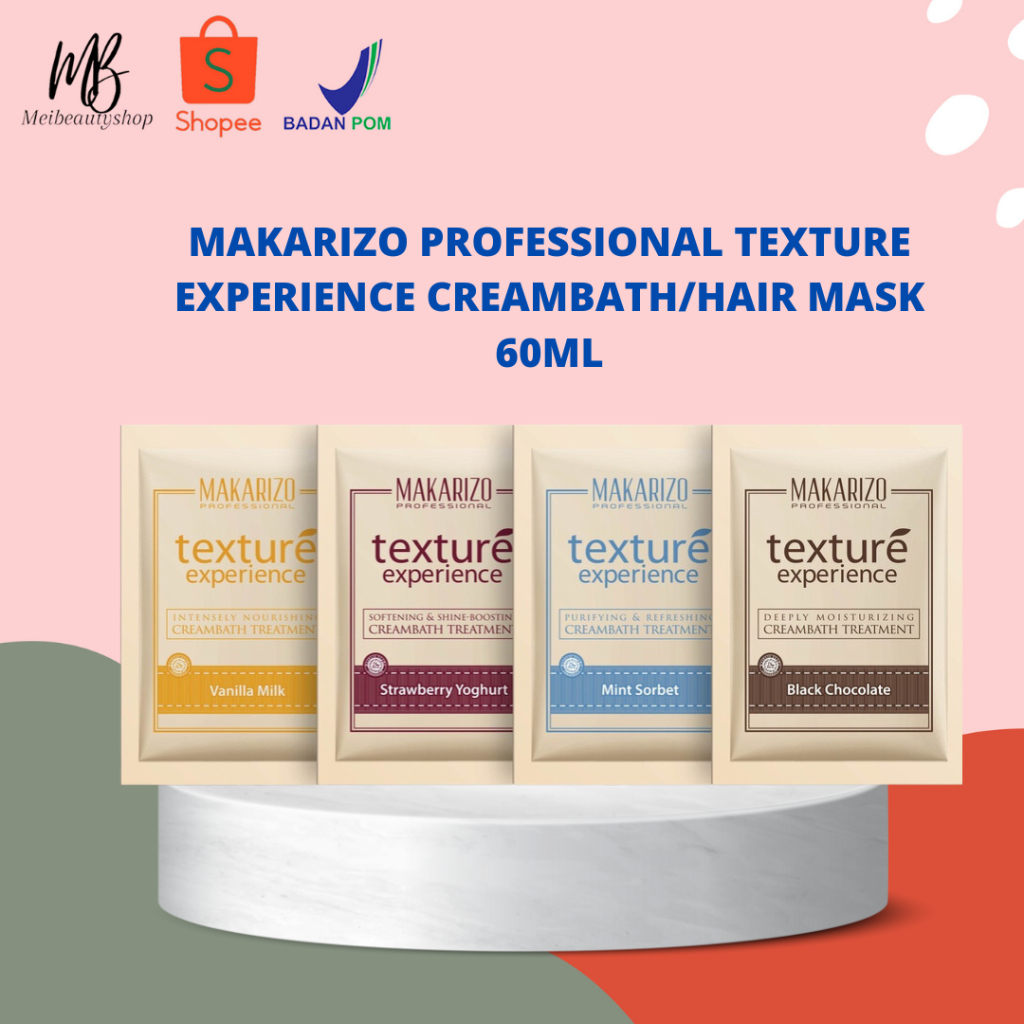 Jual Makarizo Professional Texture Experience Creambath Sachet 60 mL ...