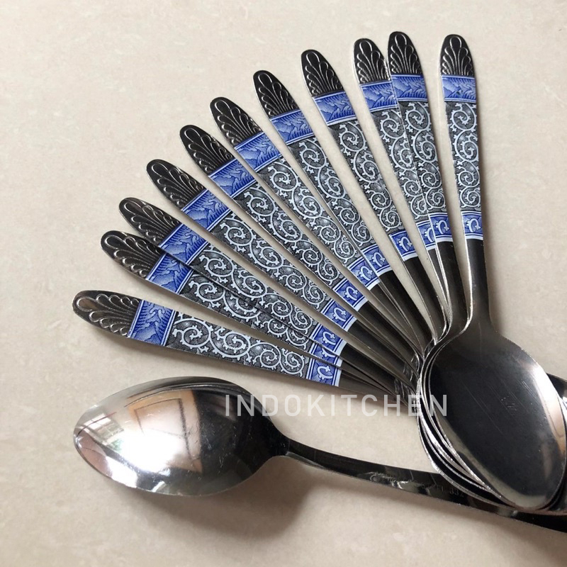Jual Sendok Batik Cantik isi 12 pcs Sendok Cantik Sendok Motif Batik ...