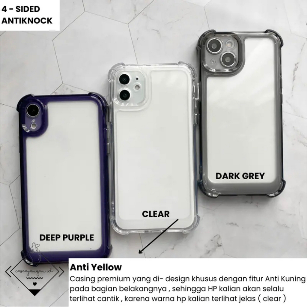 Jual 4 Sided Antiknock Case For Iphone 7 8 PLUS SE 2020 2022 X XS XR 11 ...