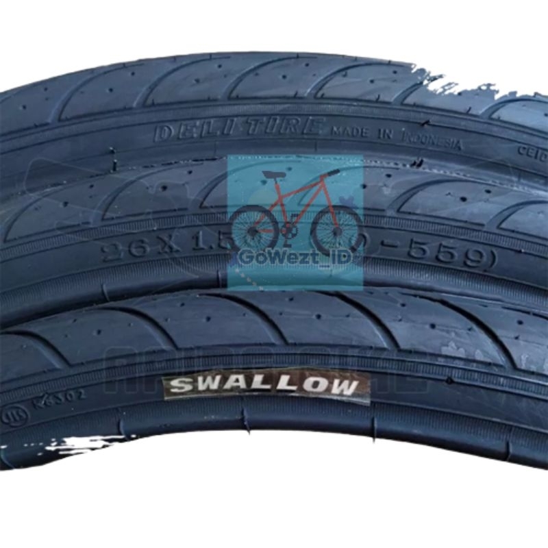 Jual Ban Luar Sepeda Ukuran 26 x 1.50 Swallow Deli Tire MTB Gunung Mini Federal S-611 Hitam ...