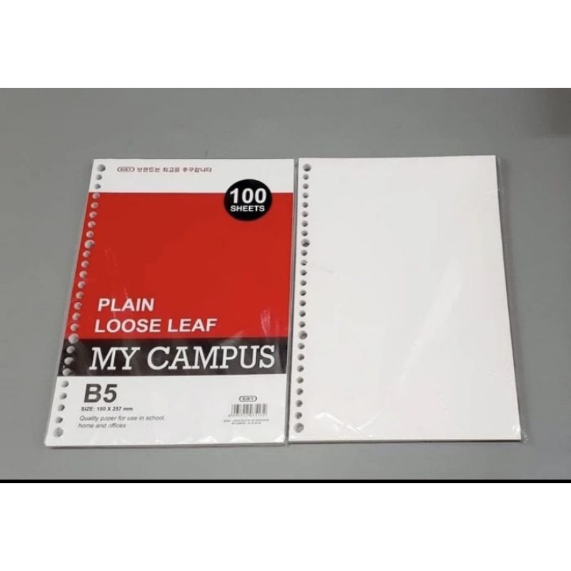 Jual LOOSE LEAF/ISI BINDER POLOS UKURAN B5 ISI 100 LBR MERK KIKY | Shopee Indonesia