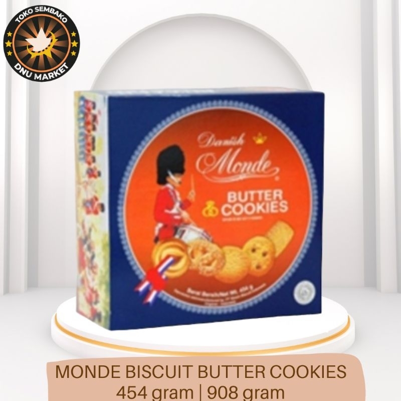 Jual MONDE BISCUIT BUTTER COOKIES | 454 gram | 908 gram | Shopee Indonesia