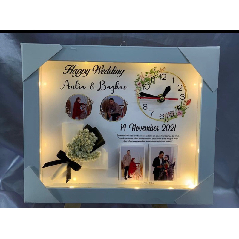 Jual POP UP FRAME BUKET FLOWER IN FRAME Kado pernikahan wedding nikah ...