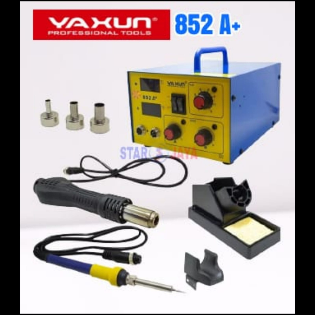 Jual Rework Station Hot Air Gun & Soldering Yaxun 852A+ (Plus) | Shopee Indonesia