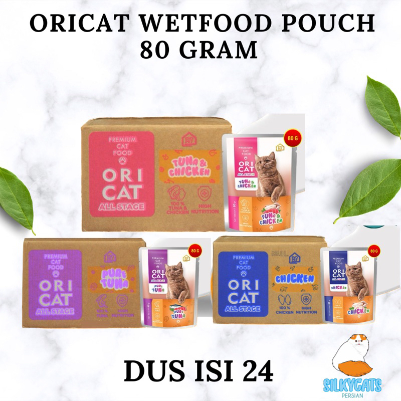 Jual oricat wetfood pouch / sachet 1 dus isi 24. ori cat pouch satu dus ...