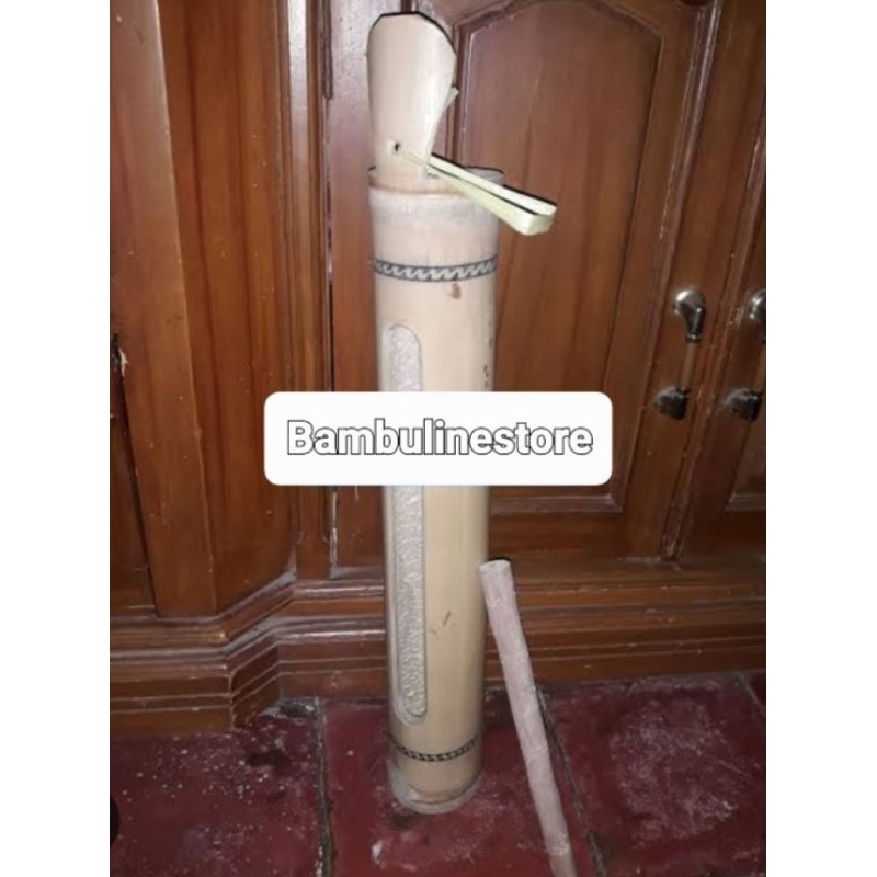 Jual Kentongan bambu pos ronda dan alat kerajinan ada ukiran unik ...