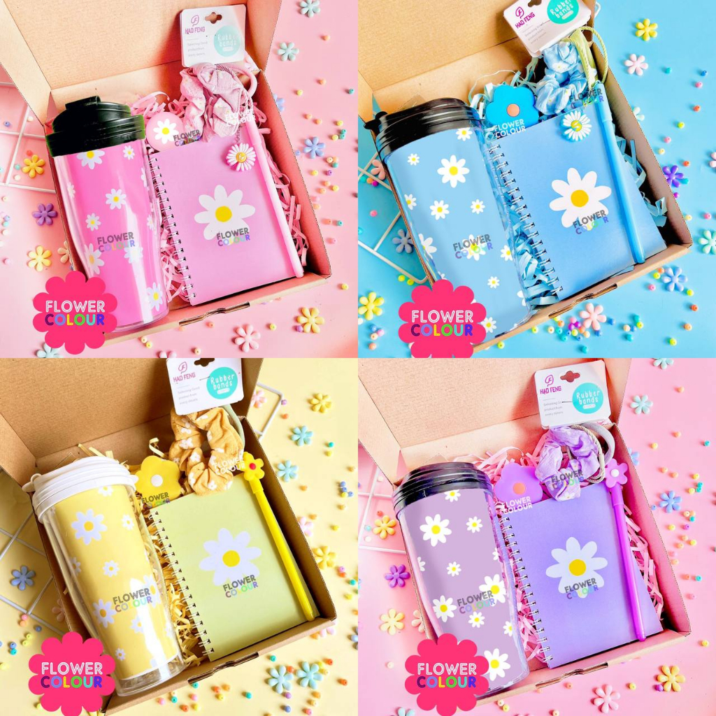 Jual PAKET BOX | GIFT BOX | HAMPERS | PAKET TUMBLER BUNGA AESTHETIC ...