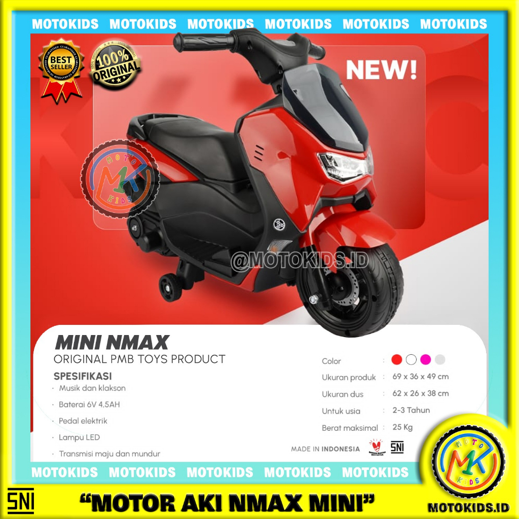 Jual Sepeda Motor Aki Anak NMAX SCOOPY PCX CBR PMB MOTOR TYPE 888-A ...