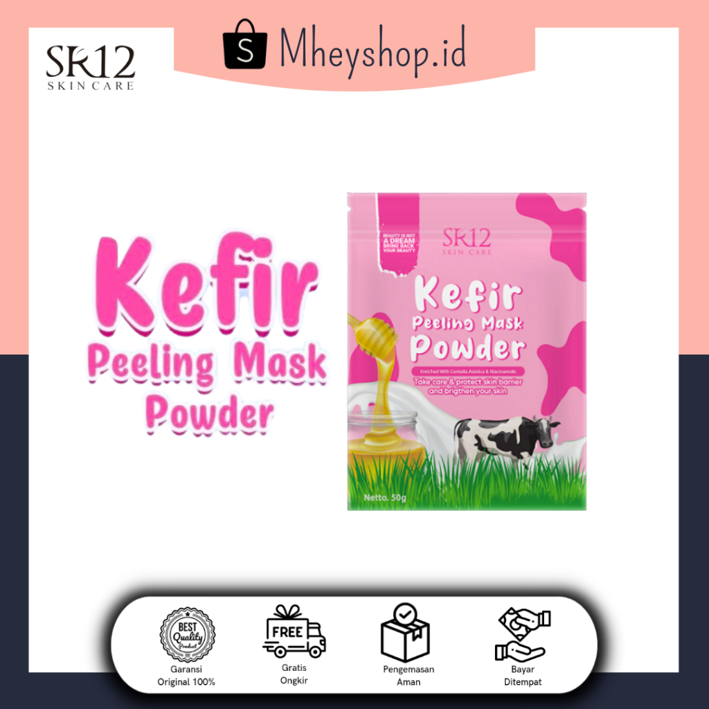 Jual KEFIR PEELING MASK POWDER SR12/MASKER KEFIR BUBUK ALL TYPE SKIN ...