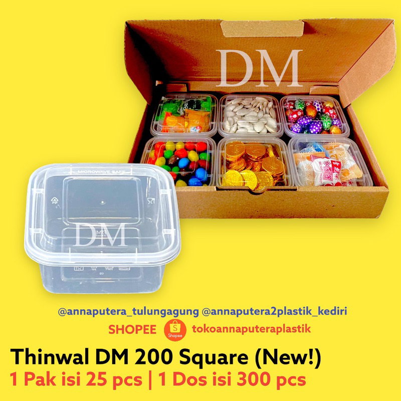 Jual Thinwal DM 200 Square isi 25 pcs | Shopee Indonesia