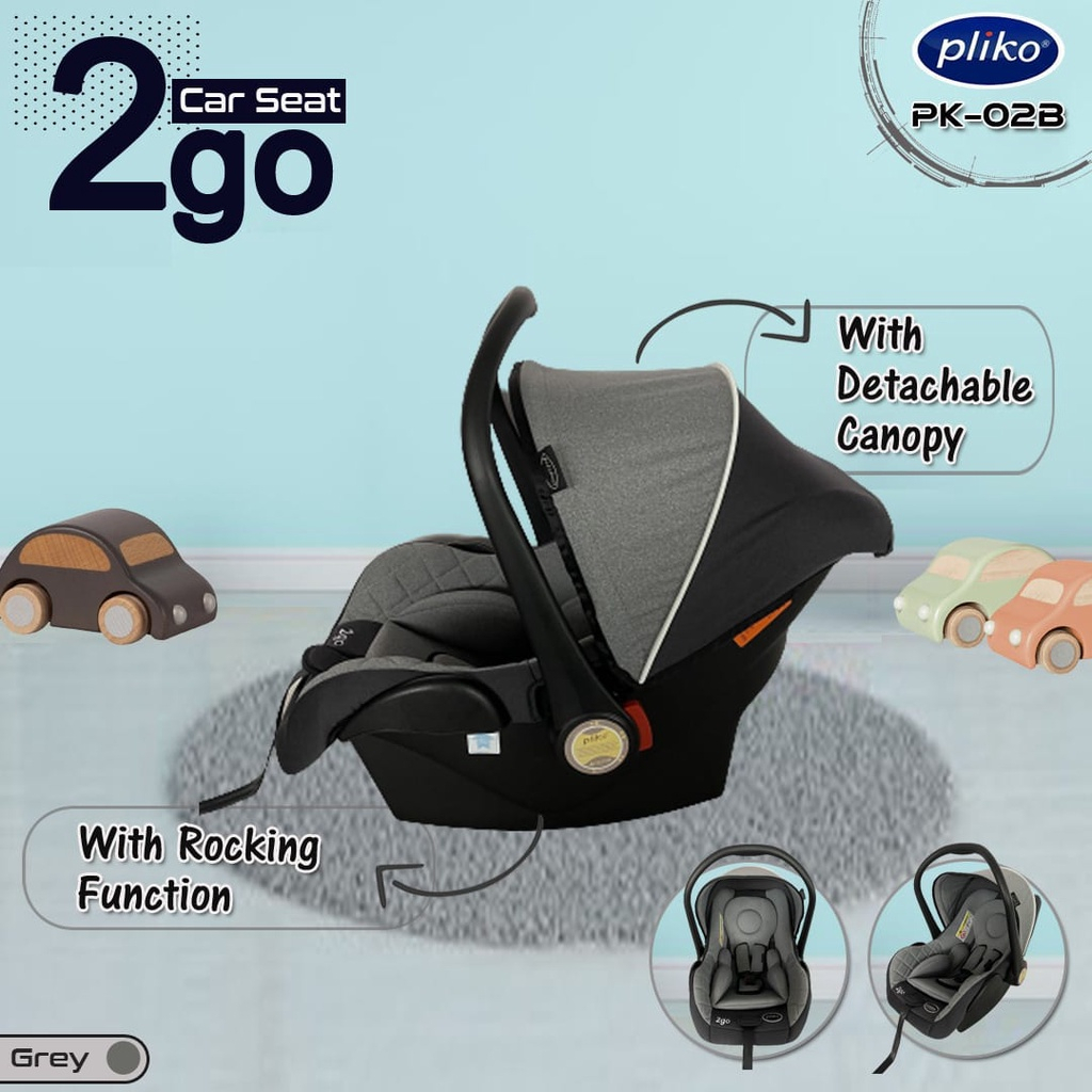 Jual Pliko Baby Car Seat with Canopy PK02B Dudukan Mobil Bayi | Shopee ...