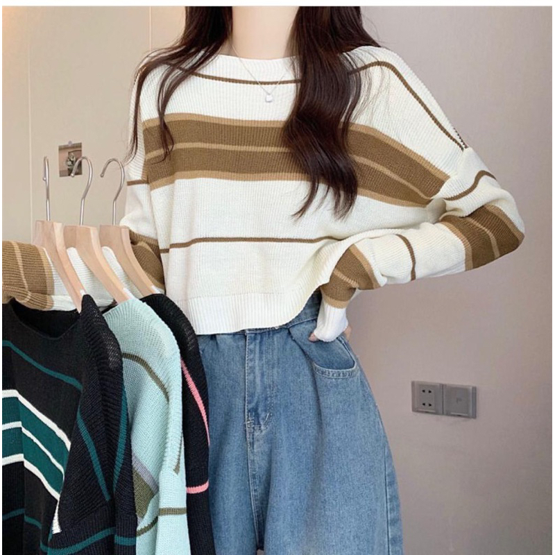 Jual CHIRAA KNITE SWEATER | SWEATER RAJUT WANITA KOREAN KNITTED ...
