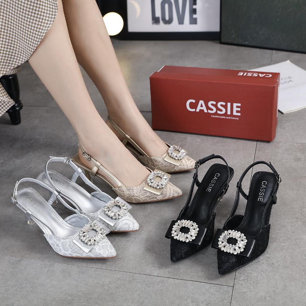 Jual CASSIE SEPATU SANDAL HEELS 7CM PESTA WANITA ( 014 ) Sepatu heels ...