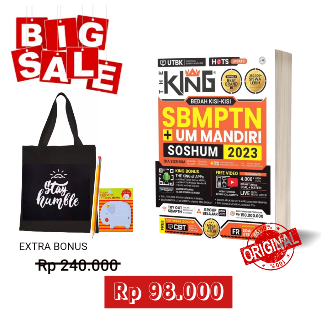 Jual The King SBMPTN SOSHUM The King TPS SNBT 2025 Buku UTBK Bahasa ...