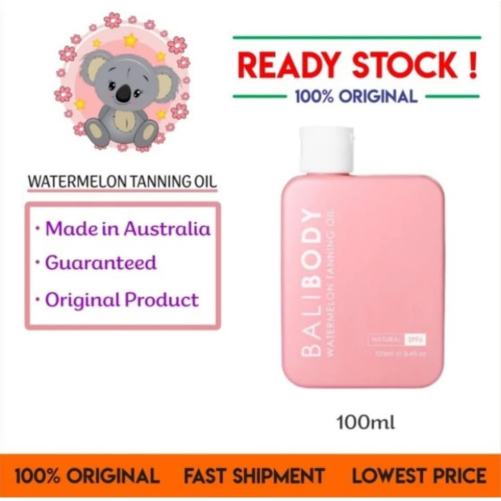 Jual Bali body watermelon water melon tanning oil spf6 (100ml) | Shopee ...