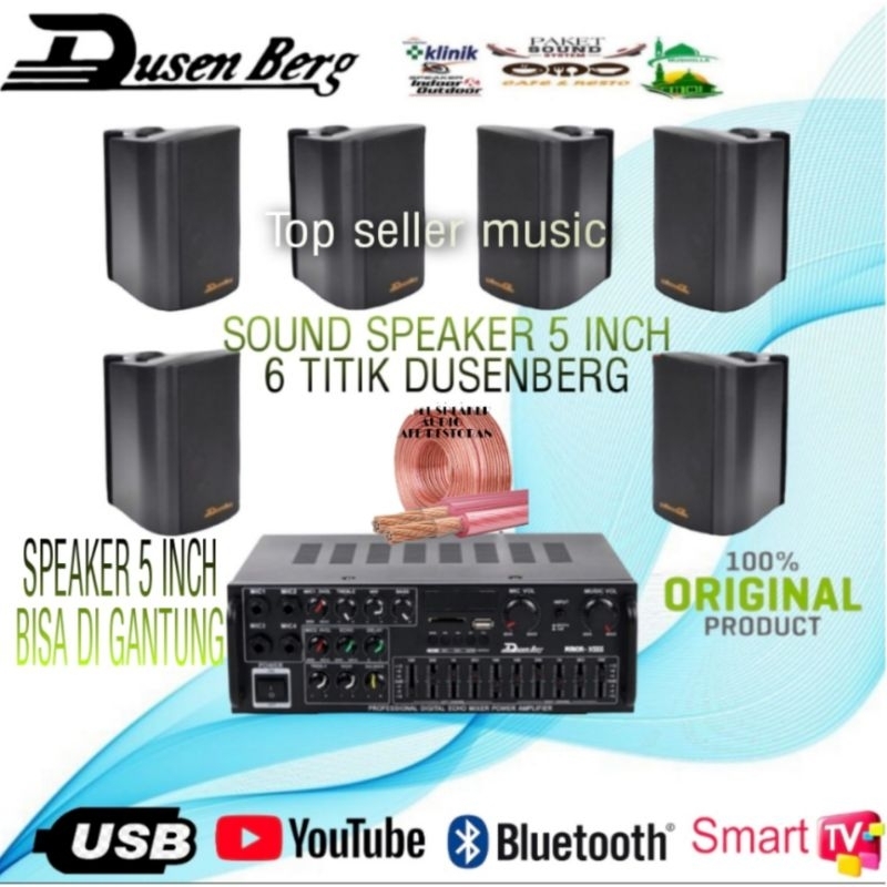 Jual SPEAKER GANTUNG DUSENBERG 5 INCH 6 TITIK SOUND CAFE,RESTORAN ...