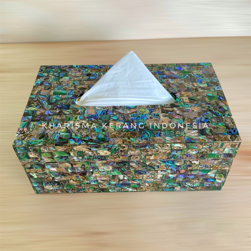Jual Abalone Tissue Box Kotak Tisu Kerang Abalon by Kharisma Kerang ...
